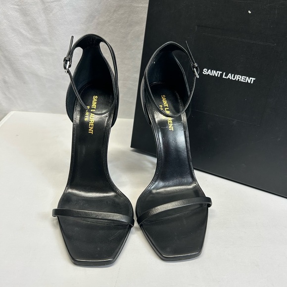 Yves Saint Laurent | Shoes | Saint Laurentopyum 85mm Ysl Leather Heels ...